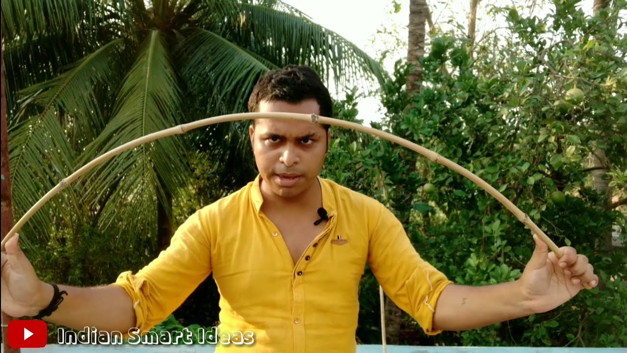 How To Make Simple Bamboo Bow and Arrow | Indian Smart Ideas - YouTube