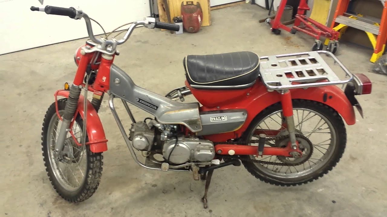 1969 Honda CT90K0 first time running since 2005 - YouTube