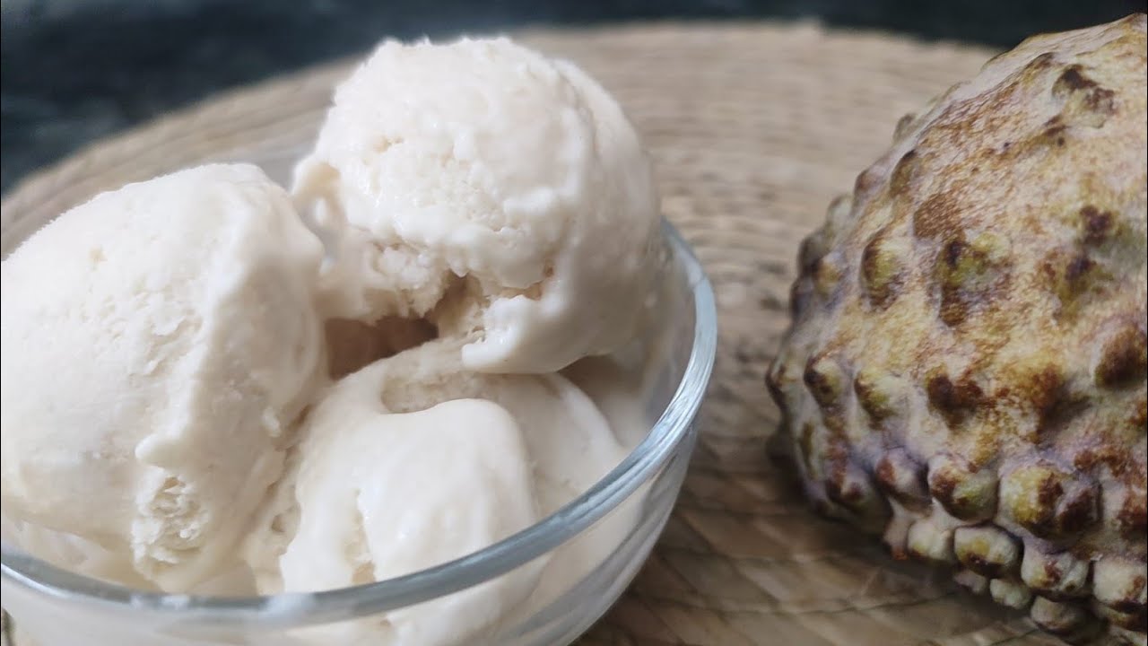 Sitaphal ice cream | Custard apple ice cream | Easy ice cream at home ...