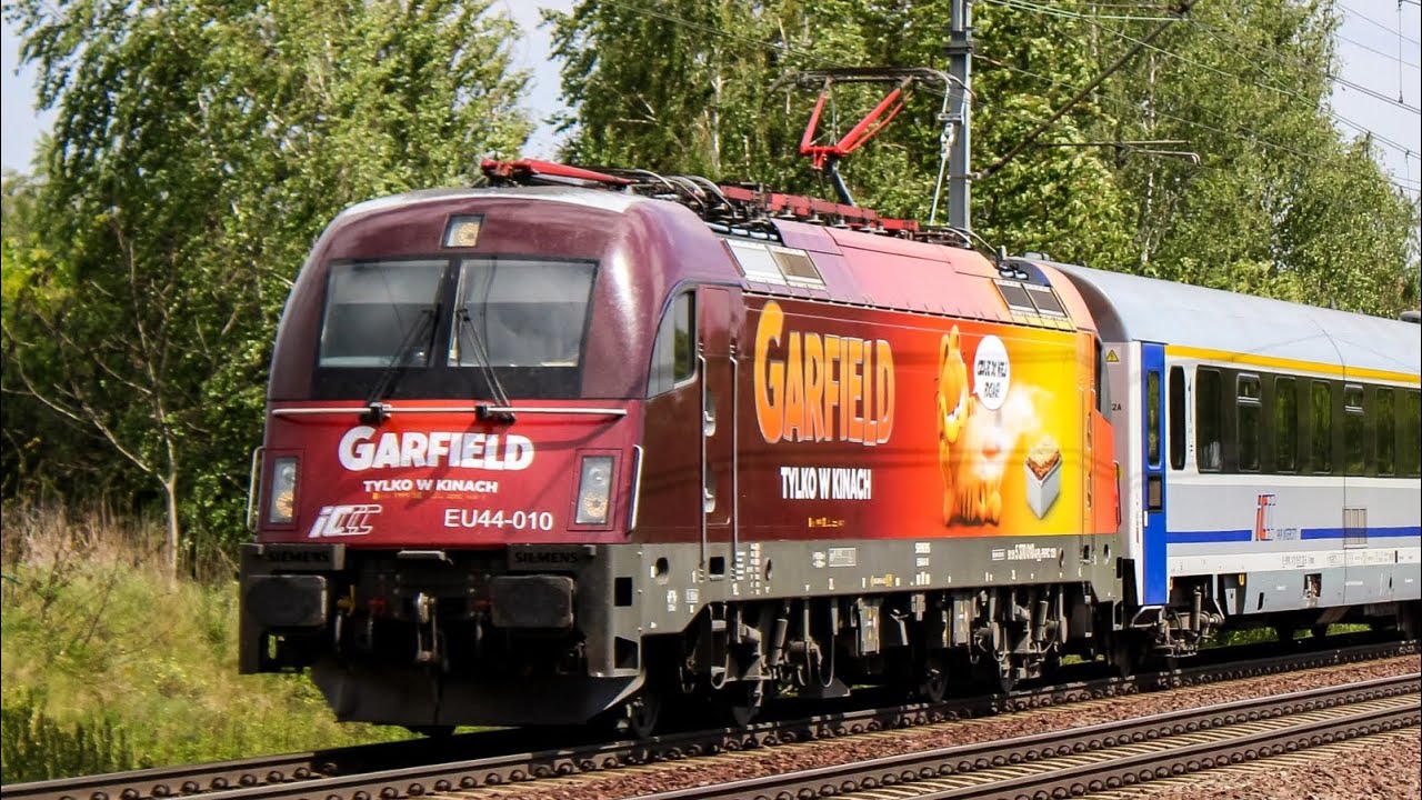 EU44-010 PKP Intercity „Garfield - czuję do ciebie pociąg” z IC Wawel ...