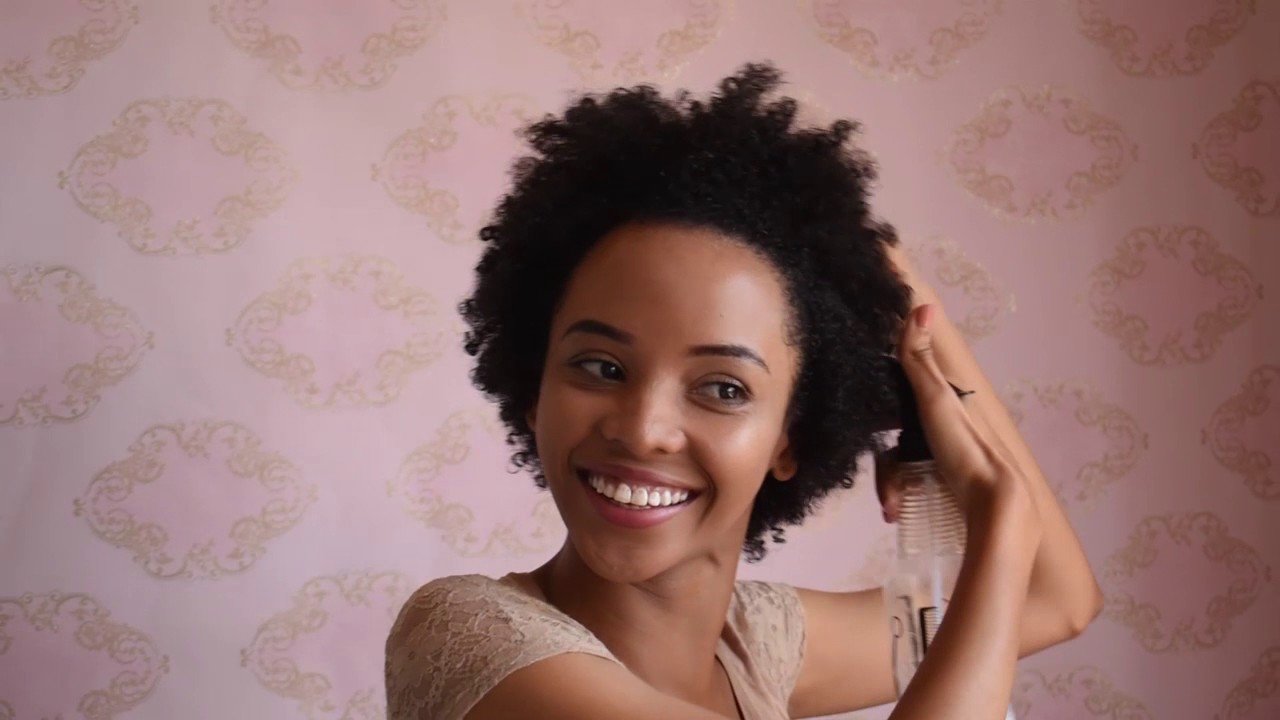 My Simple And Quick Afro Routine - YouTube