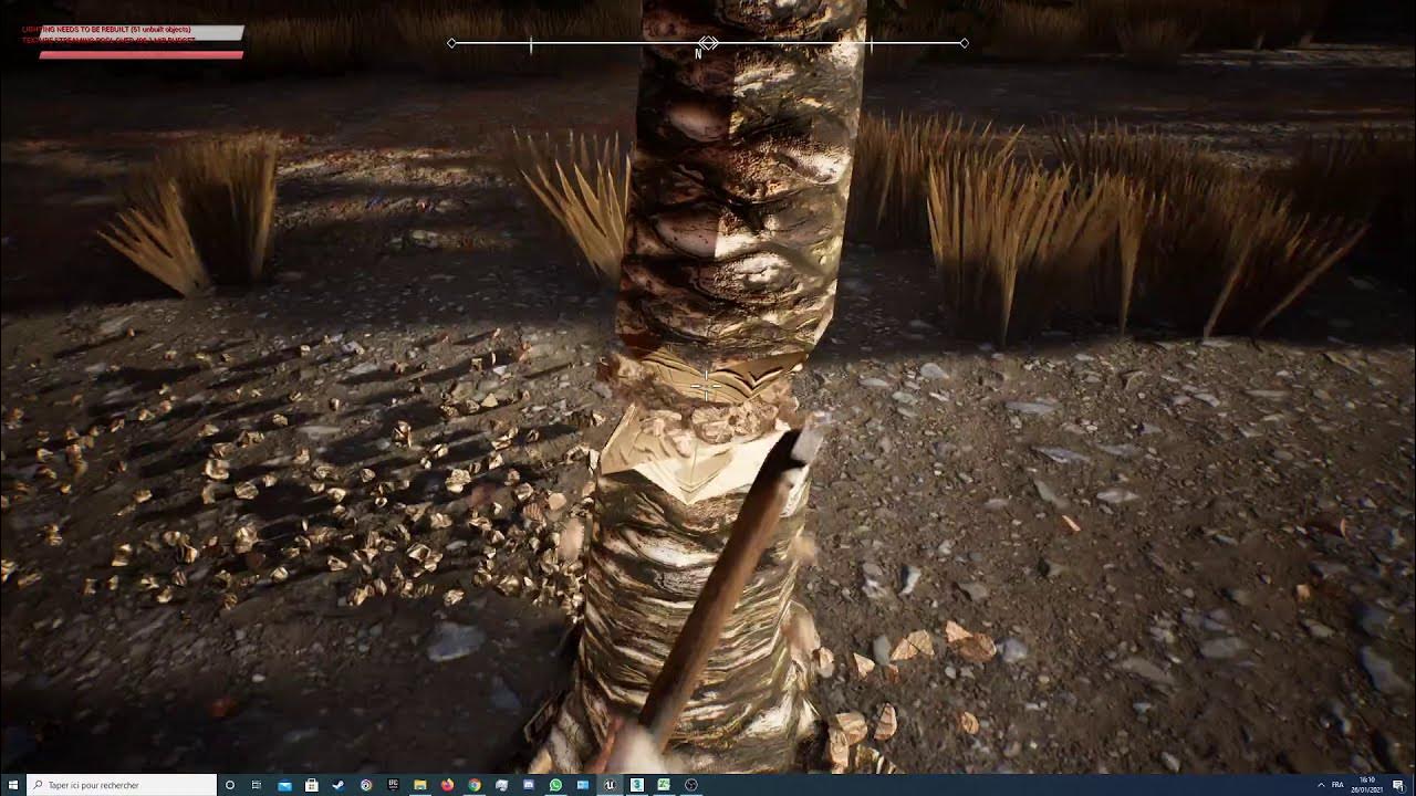 Derelicts Early Footage - Unreal Engine 4 - Chopping / Cutting trees ...