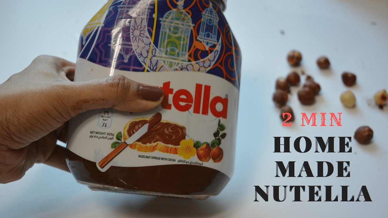 How To Make Nutella In 2 Mins | Hazelnut Spread For Kids - YouTube