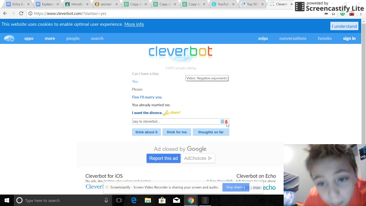 cleverbot thinks that I am a girl!!! - YouTube
