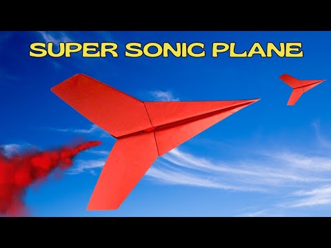 Easy Paper Plane That Fly Far | Super Sonic Plane - YouTube