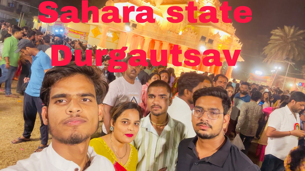 Sahara state durgautsav 2024|| Lucknow ka sabse badi Durga puja|| mona ...