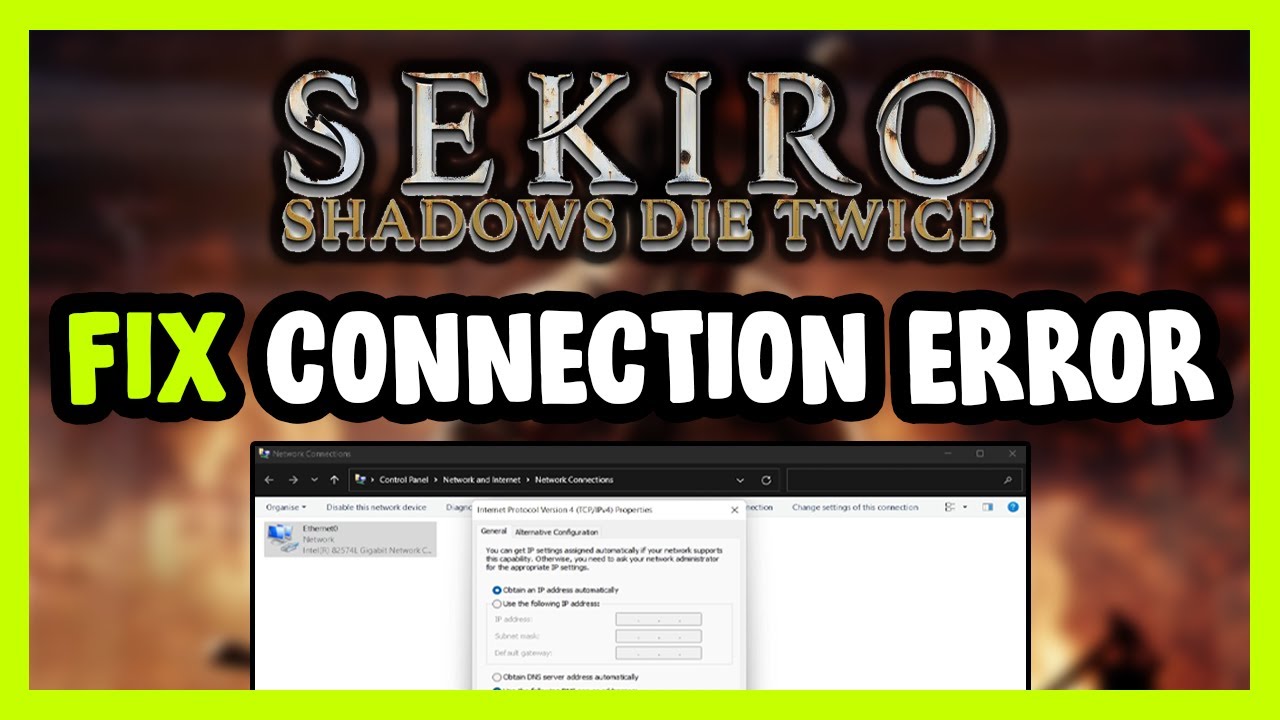How to FIX Sekiro: Shadows Die Twice Connection / Server Error! - YouTube