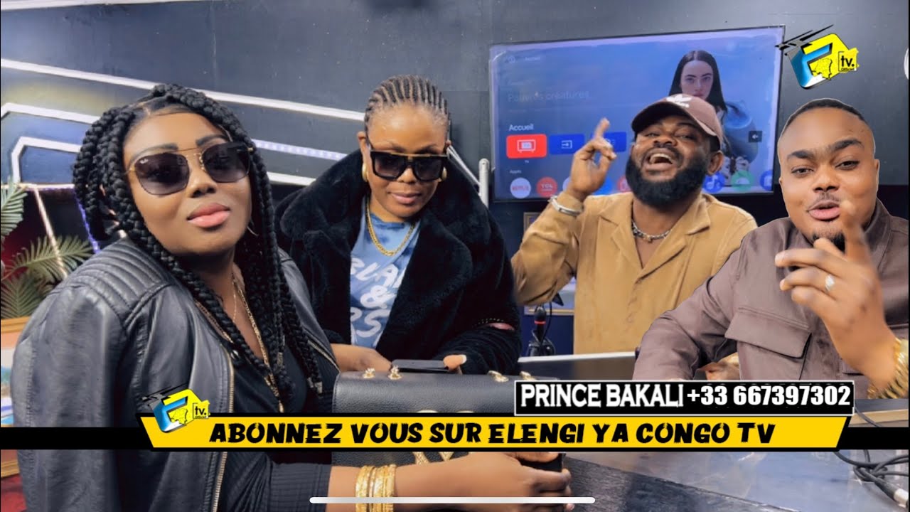 TELE PARIS DELEGATION Ya Ba JOURNALISTES, PRINCE BAKALI ,DE BLAISON ...