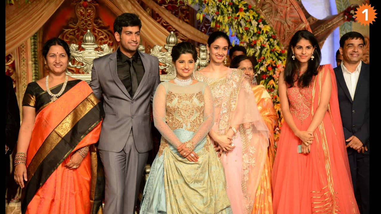 Ram Charan, Ravi Teja, Kajal At Dil Raju's Daughter Wedding Reception ...