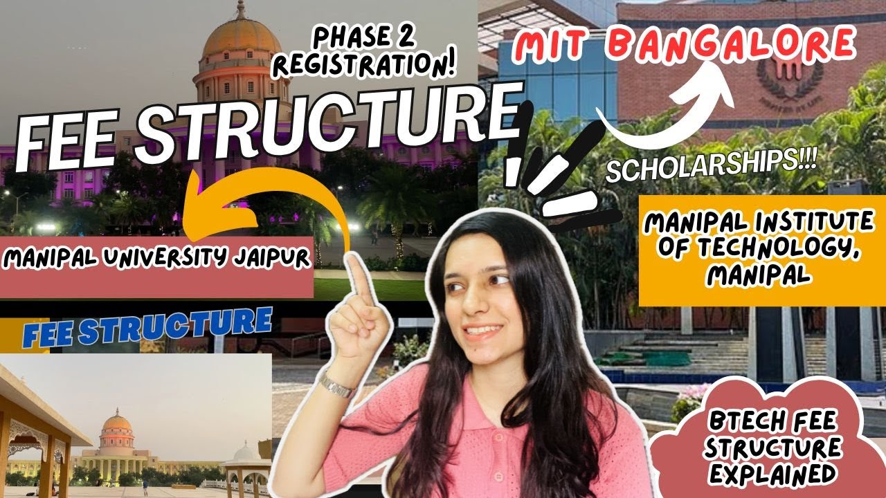 MET 2025🎓 | BTech Fee Structure at MIT -Manipal, Jaipur & Bangalore 💰 ...