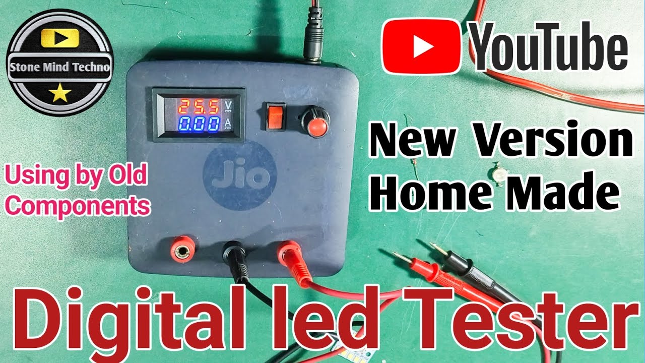 Home made digital led tester||How to make led tester at home - YouTube