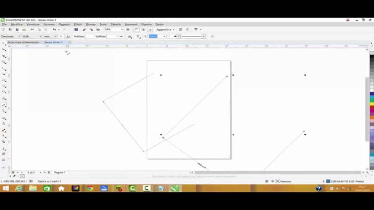 tutorial coreldraw x7 ITA parte 1 - YouTube