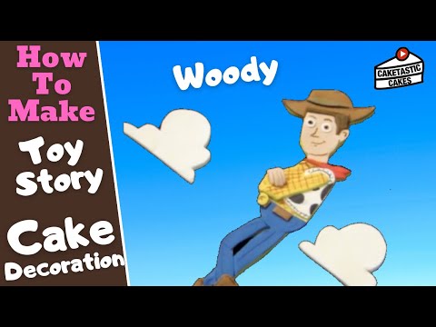 Sheriff Woody Cake Topper Decoration - How to Make Toy Story Cake Tutorial
