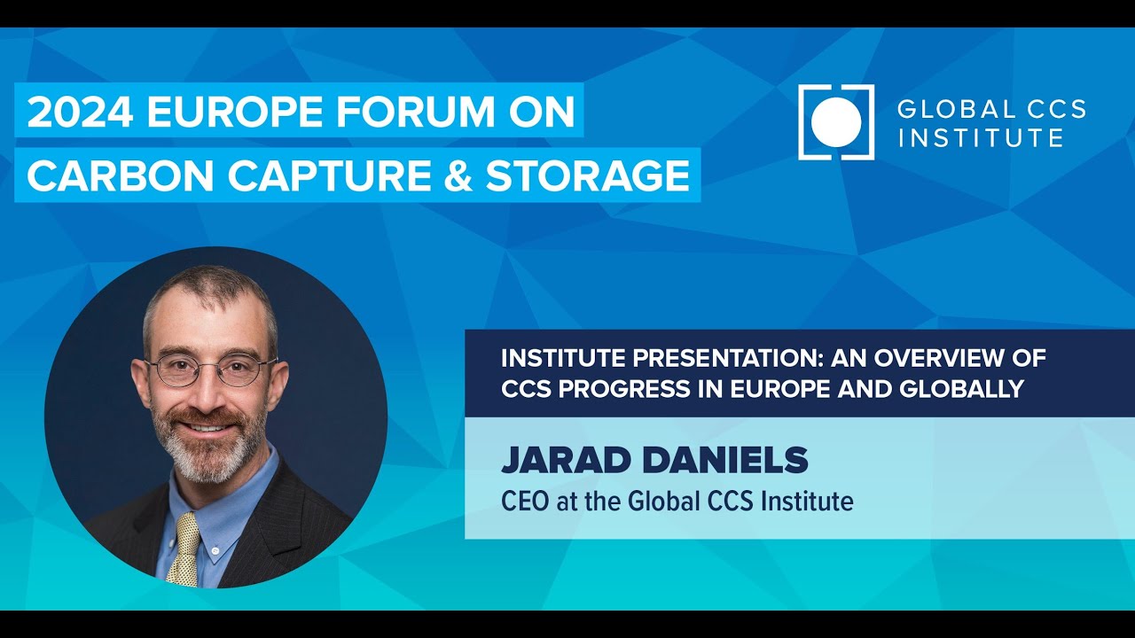 Opening Remarks | An overview of CCS Progress in Europe and Globally ...