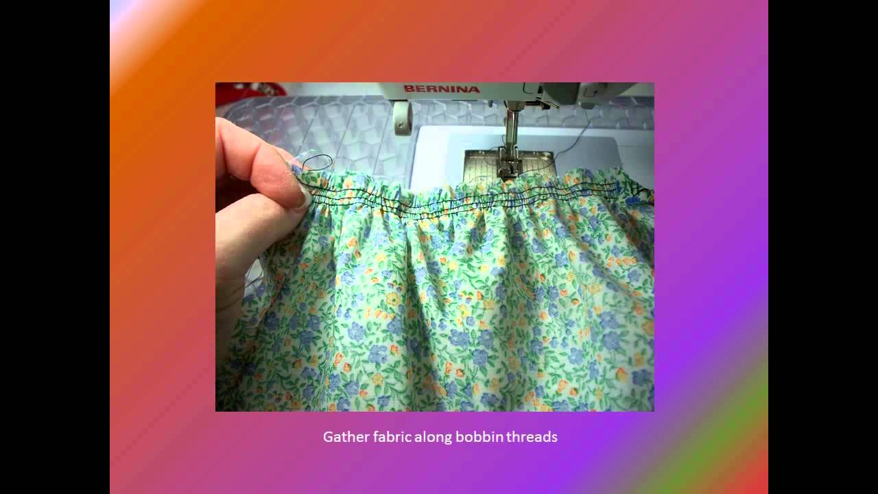 How to Gather Fabric - YouTube