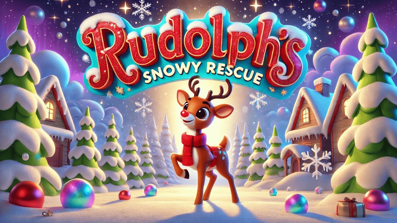 Rudolph's Snowy Rescue | Children's Read Aloud Christmas Story in ...