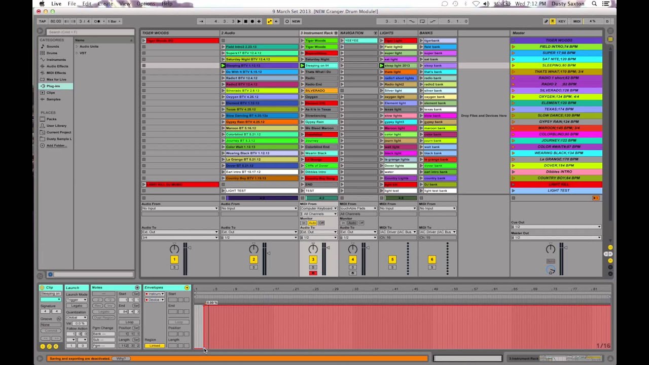 Inside Dusty Saxton's Ableton Live Setup - YouTube