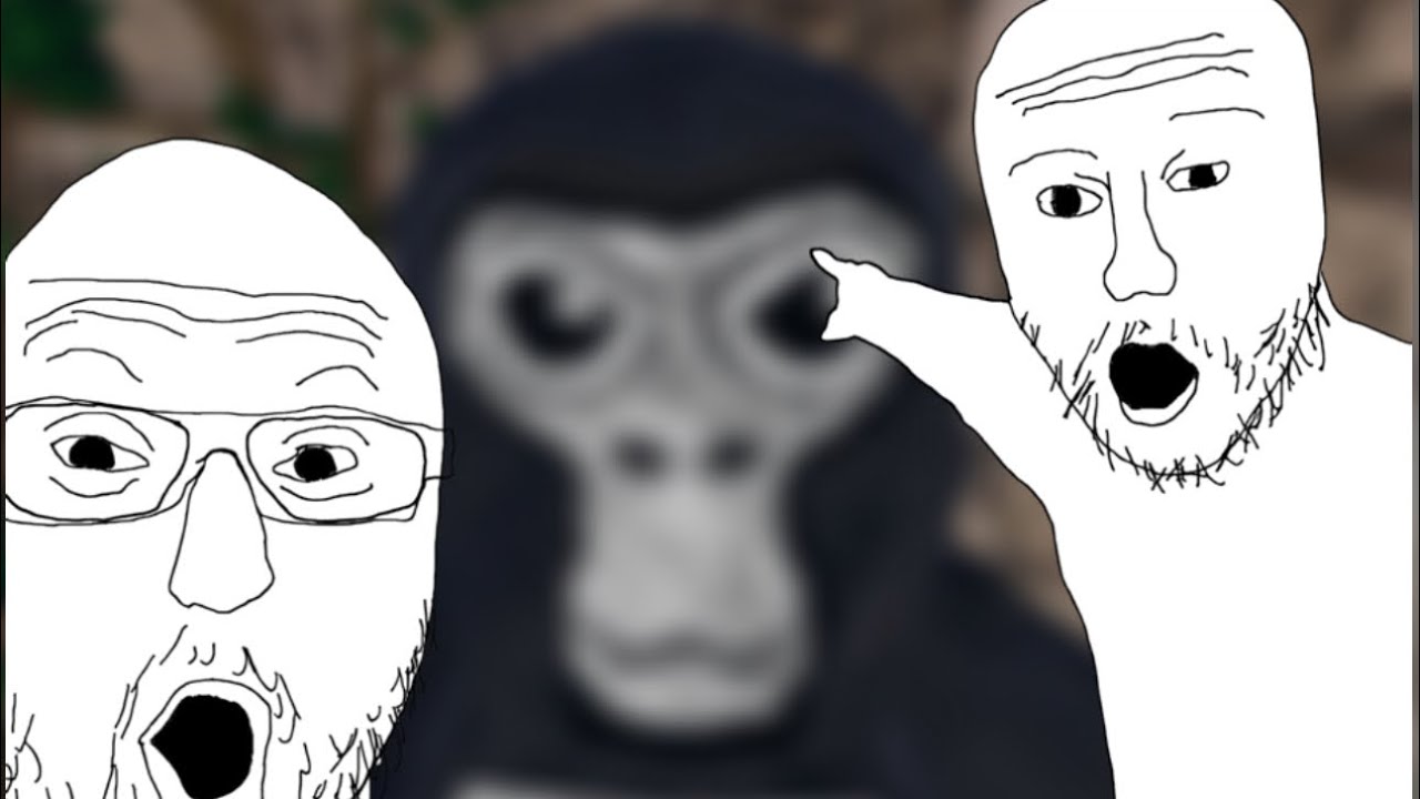 Monkeys goof around in a competition #gtag #gorillatag #gt #vr - YouTube