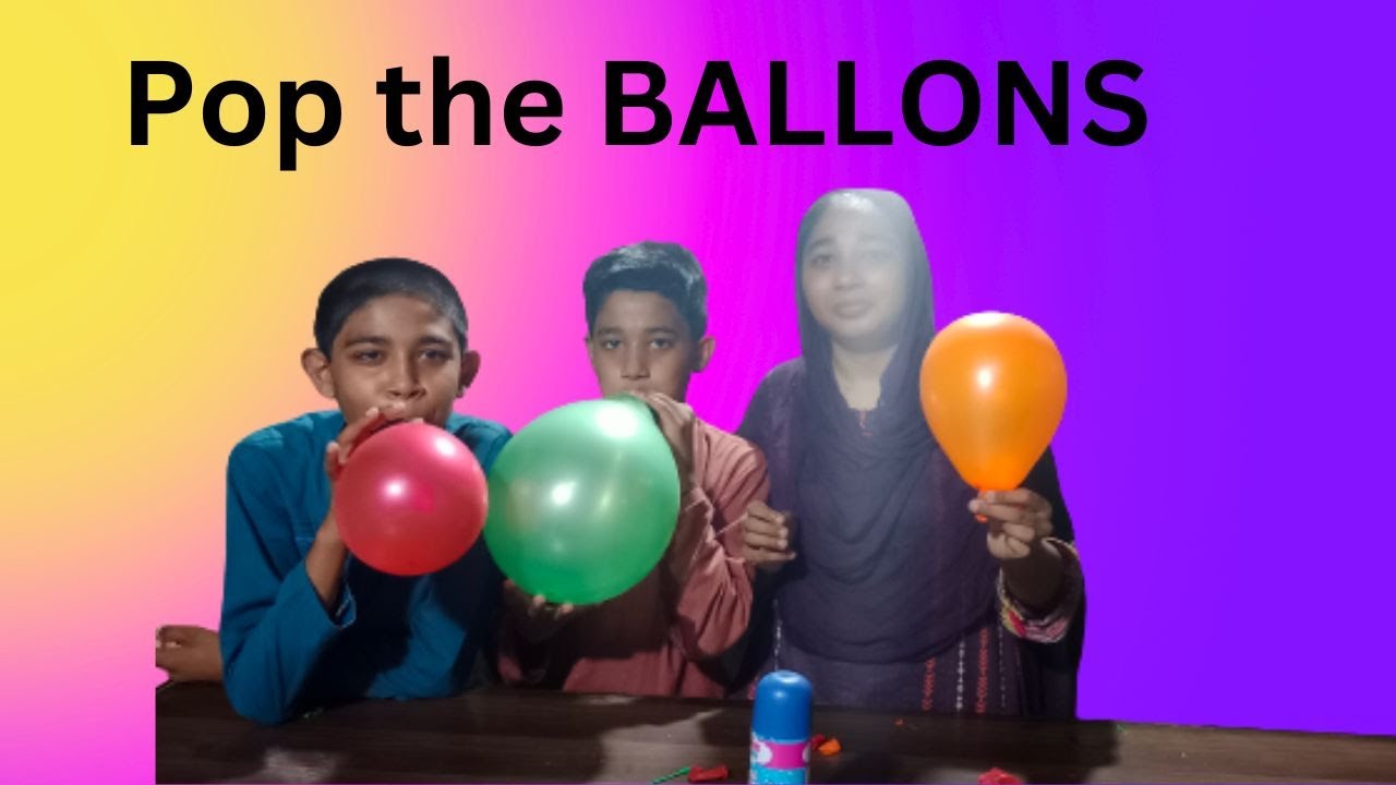 pop the Balloon || Janjal Pura Family - YouTube