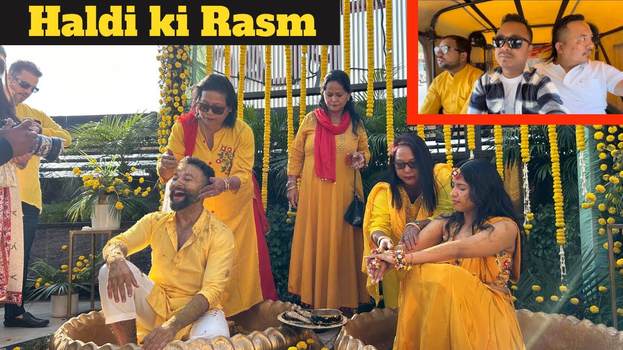 पहली बार देखा HALDI ki Rasm😮 | Indian Wedding | Punjabi Wedding Vlog😍 ...