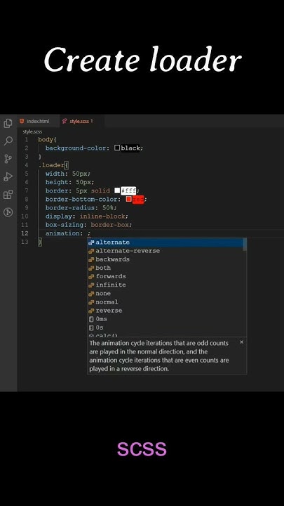 Creative Loading in scss Animations Effects | css loader - YouTube