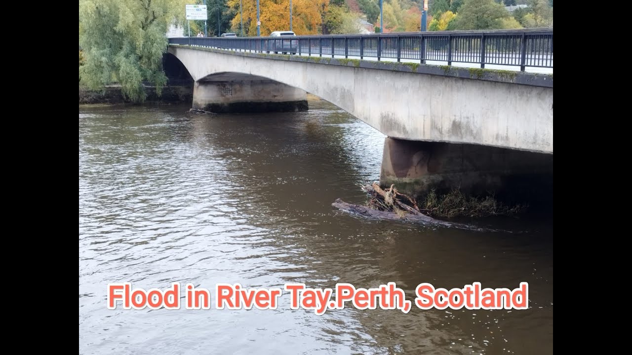 Flood in Perth River Tay.Scotland.UK.(09.10.2023) #uk#scotland#perth# ...