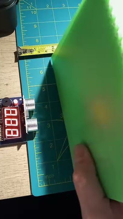 Test build ultrasonic range sensor - YouTube