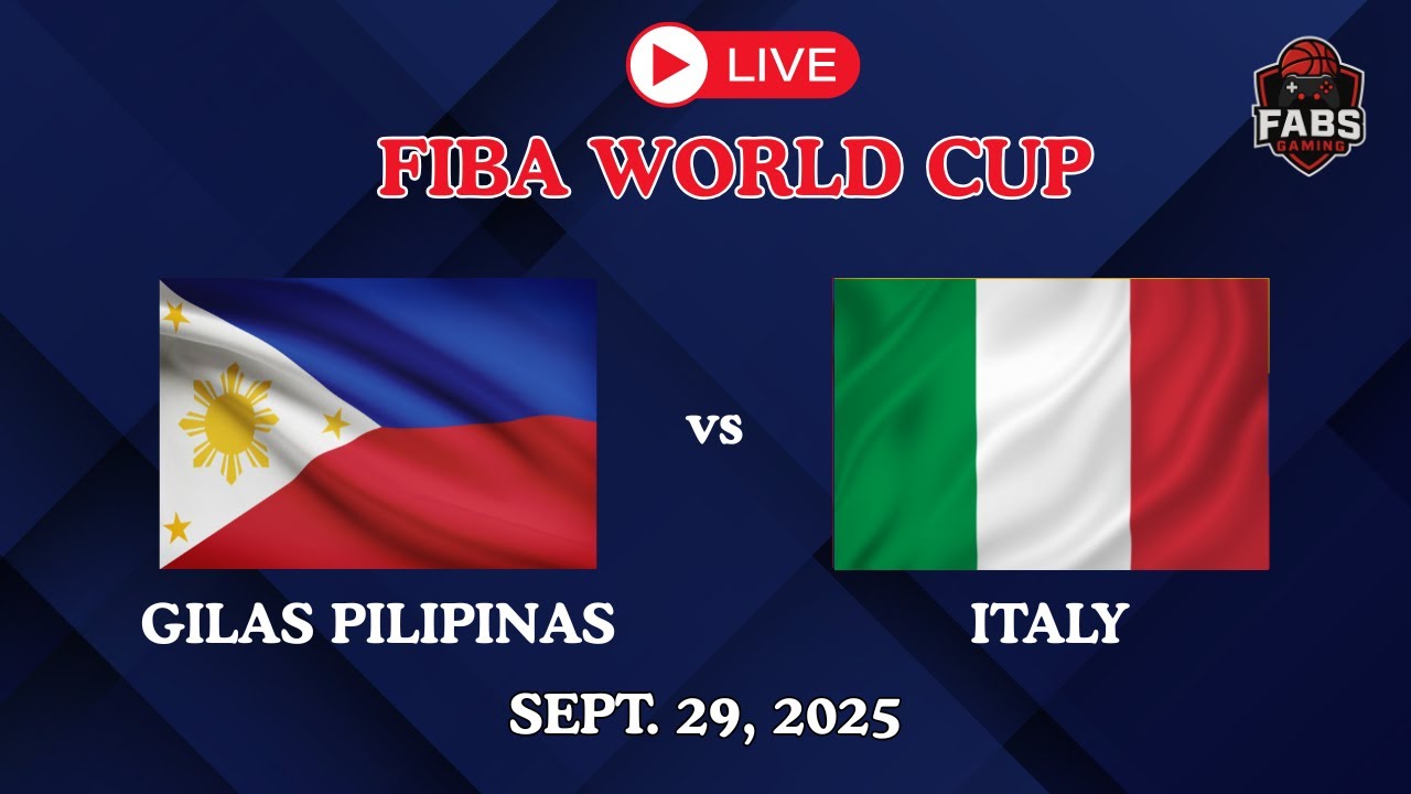 LIVE NOW: Gilas Pilipinas vs Italy | FIBA World Cup 2025 | Sept 29 ...