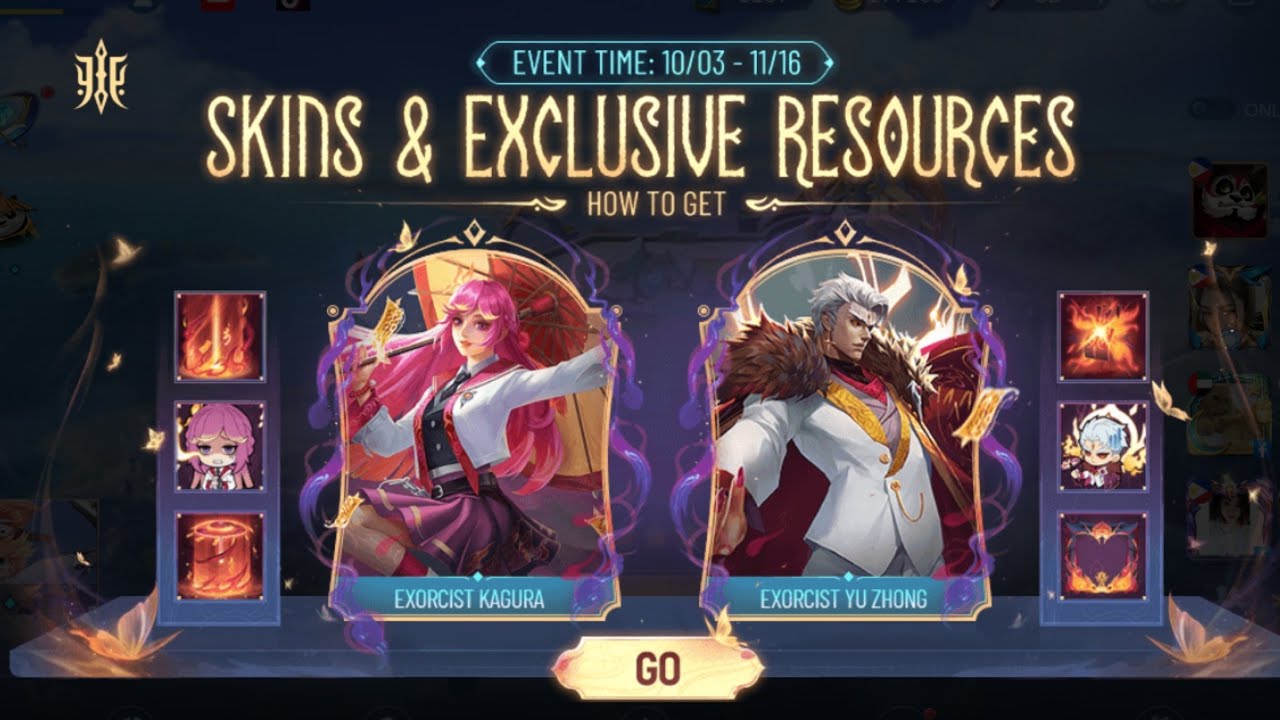 HOW TO GET KAGURA YU ZHONG EXORCIST SKIN MOBILE LEGENDS - YouTube
