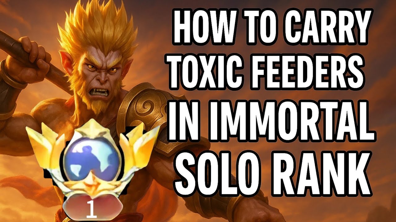 HOW TO CARRY FEEDERS IN SOLO RANK (IMMORTAL LOBBY SOLO RANKING) (BEST ...