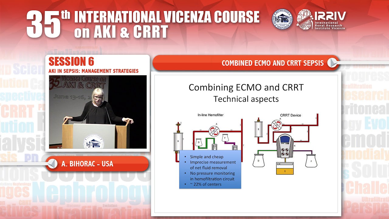 Combined ECMO and CRRT sepsis - A. Bihorac - YouTube