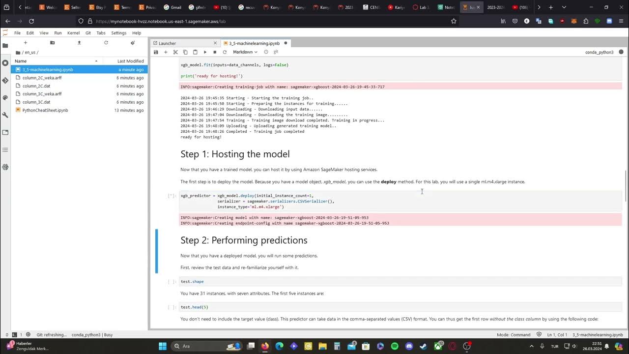 AWS Academy Machine Learning Foundations 74797 | Lab 3.5 | Data Science - YouTube