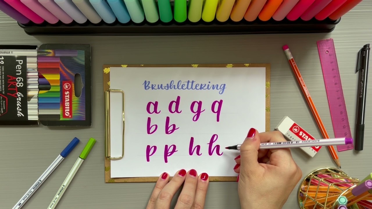 Brushlettering Tutorial Part 3 How To Write Lowercase Letters With The Brushlettering Tutorial Part 3 How To Write Lowercase Letters With The