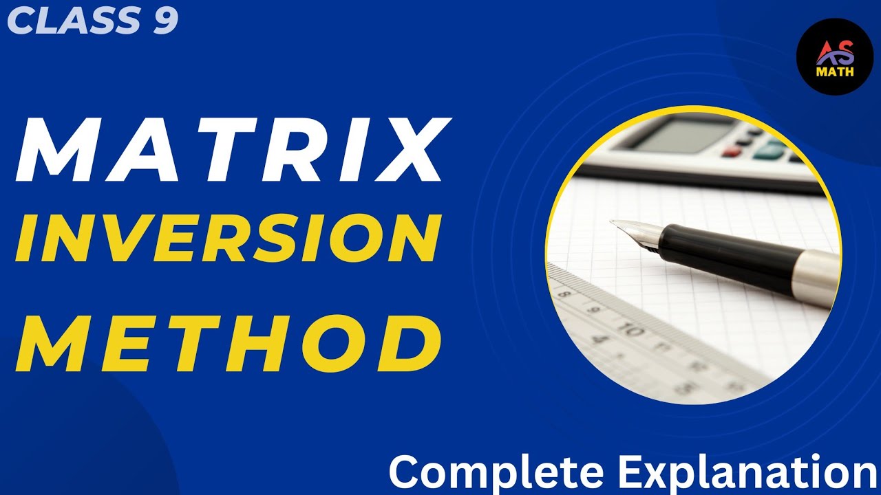 Matrix Inversion Method In Urdu Hindi 2x2 Matrix YouTube