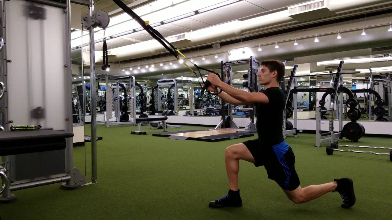 TRX Lunges - YouTube