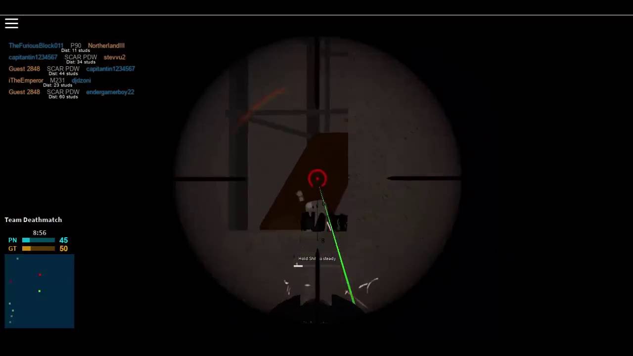 Phantom Forces M231 gameplay - YouTube