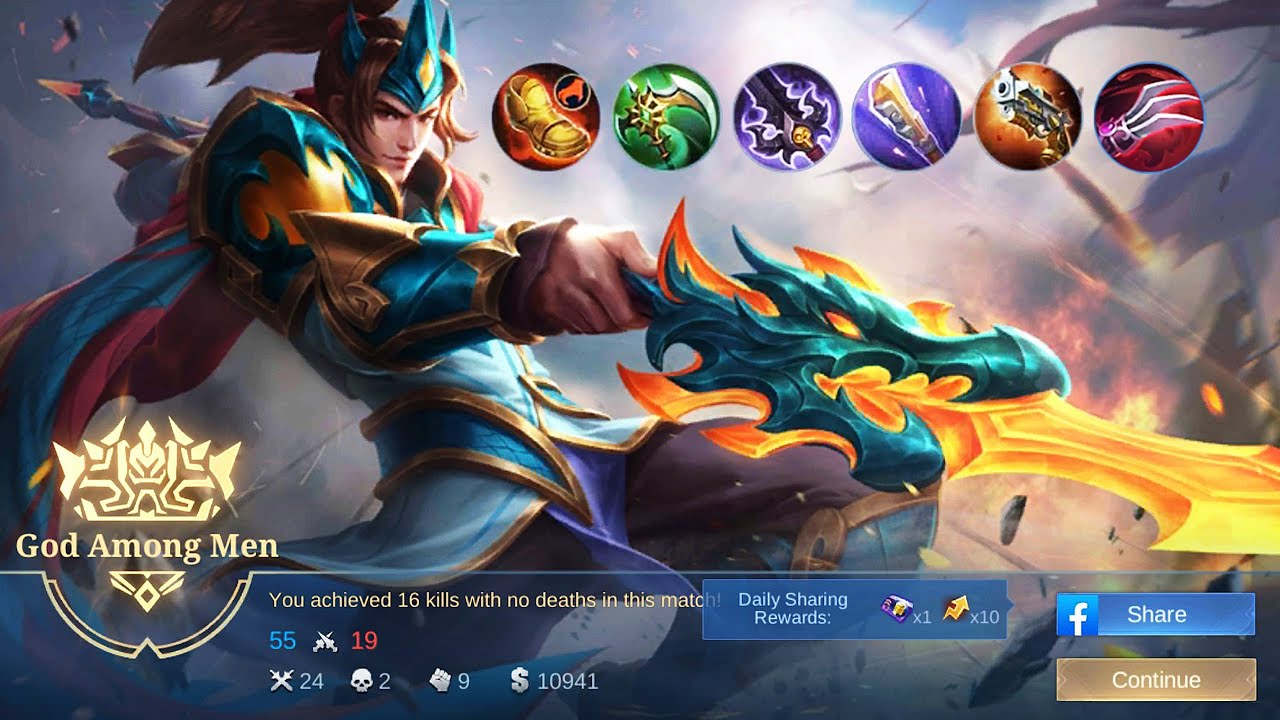 24 KILLS!!! THE BEST FIGHTER ZILONG(MOBILE LEGENDS BANG BANG) - YouTube