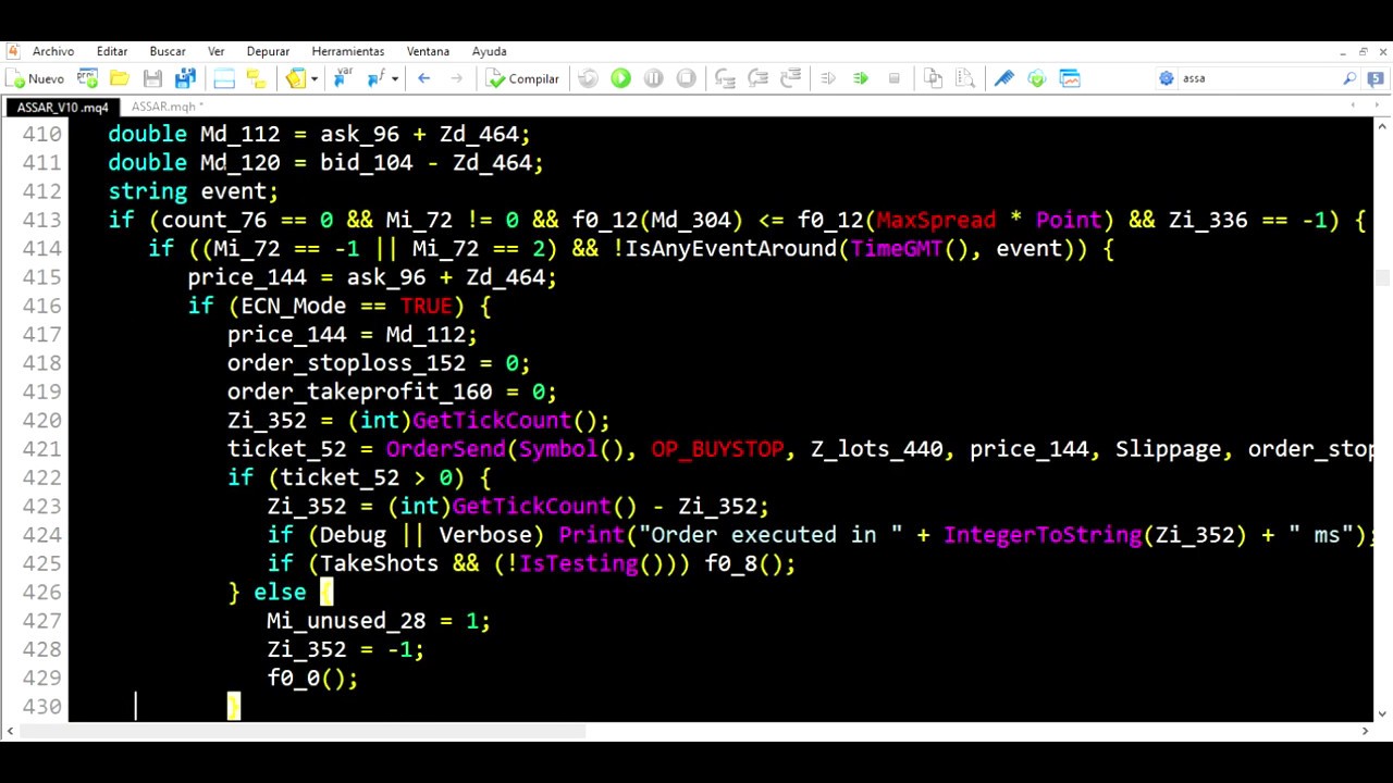 EA ASSAR V10 - Source Code MQL4 - YouTube