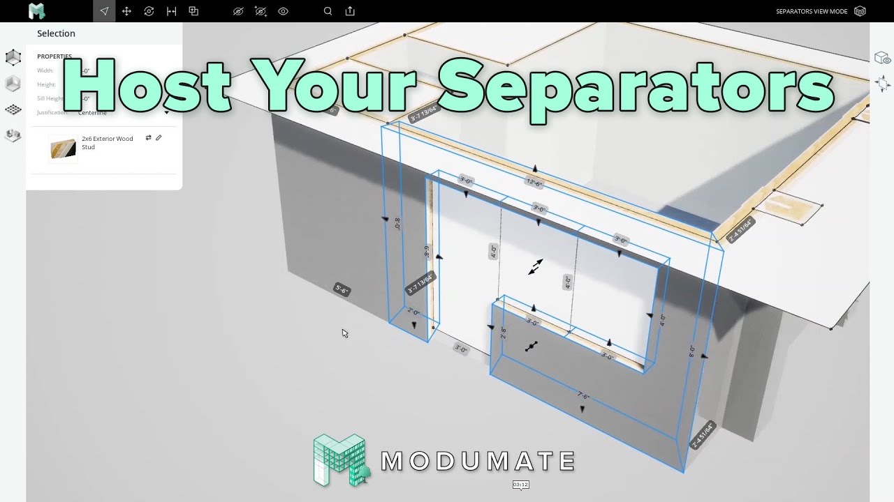 Modumate - Tutorial 1C: Host Your Separators Onto Your Massing Graph ...