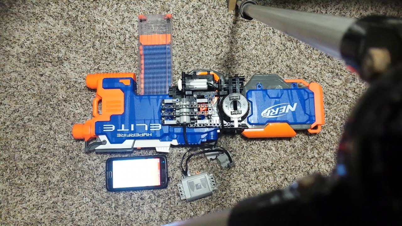 NERF Tank V2 Trigger Mechanisms Test: LEGO Technic/Power Functions ...