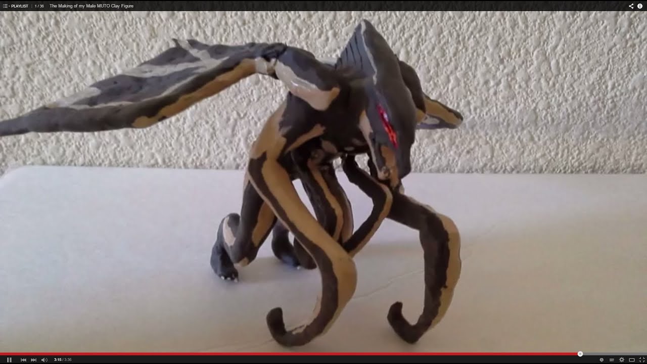 Male MUTO Clay Figure - YouTube