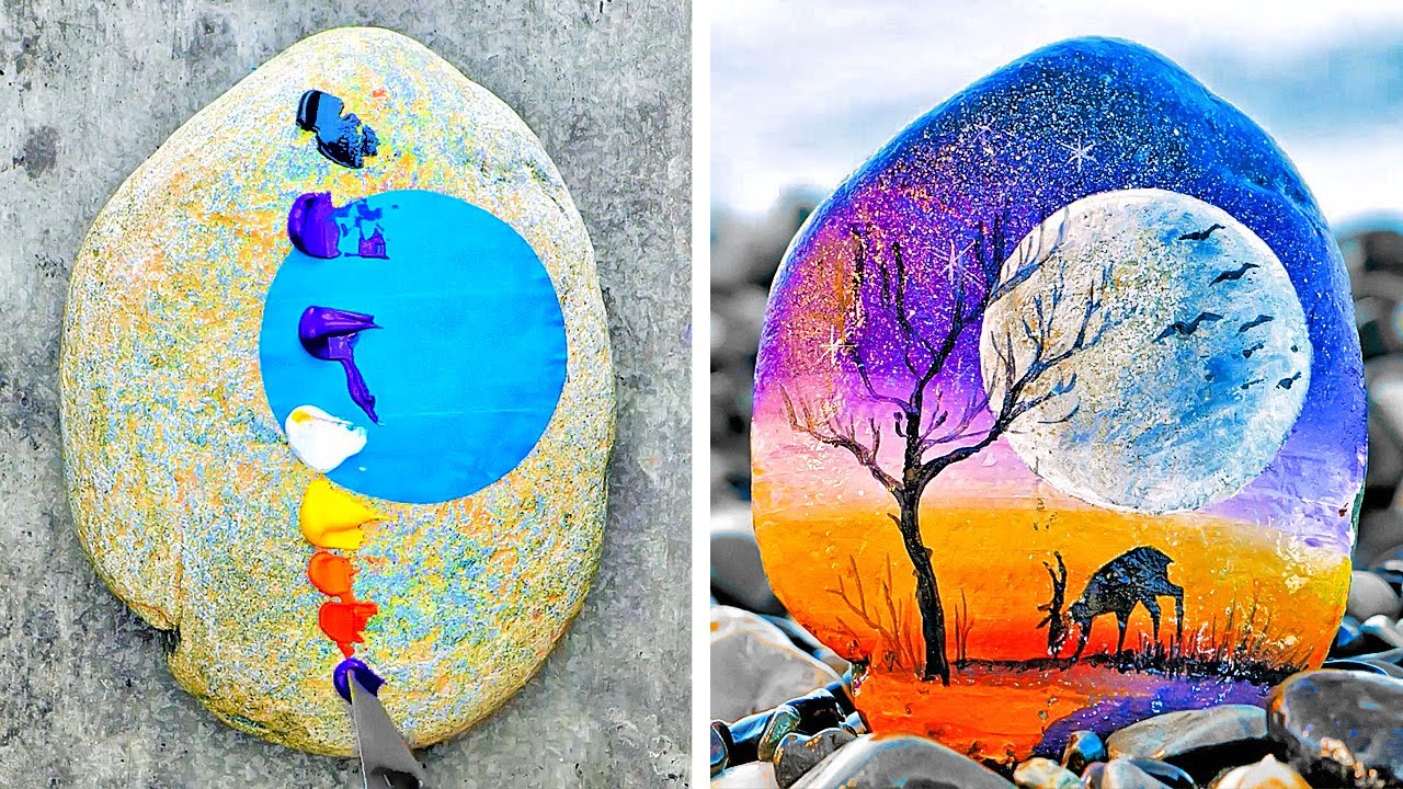 HERMOSAS IDEAS DE ARTE || SIMPLES TÉCNICAS DE PINTURA QUE TODOS PODEMOS ...