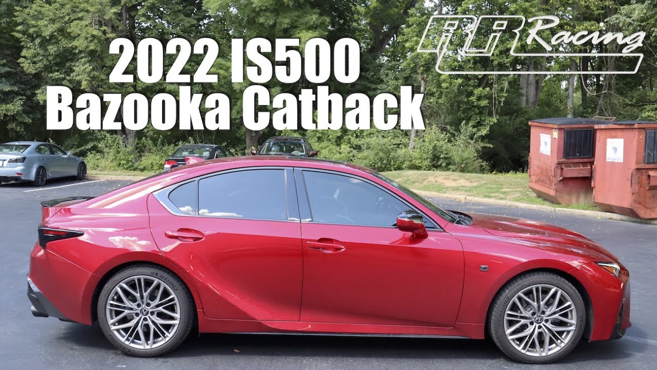 Lexus IS500 Exhaust: RR Racing Bazooka Valvetronic OpenVS: Closed - YouTube