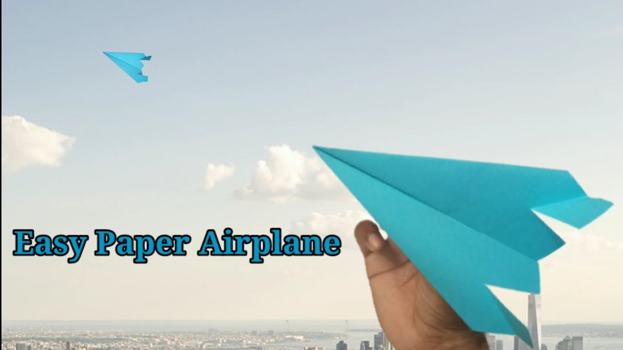 Easy Paper Airplane Making | How to make a easy paper airplane - YouTube
