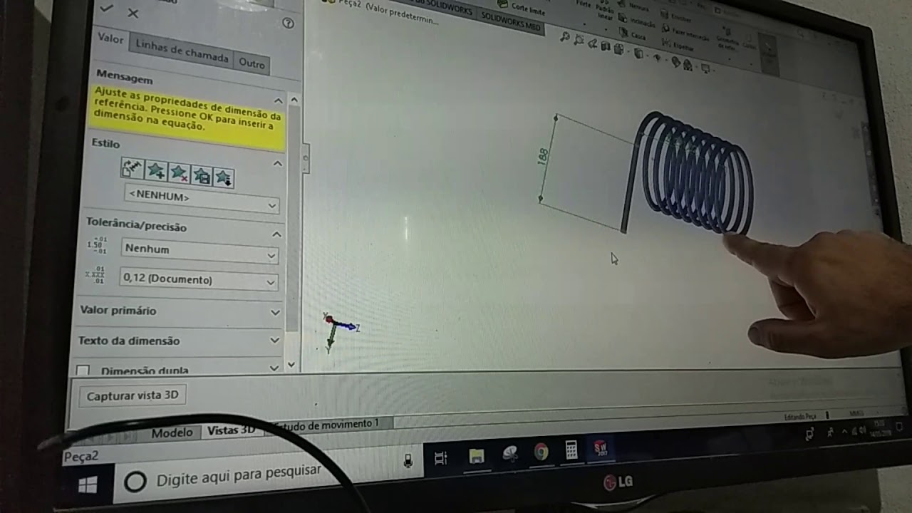Simulação cabo de aço - steel cable Solidworks 02 - YouTube