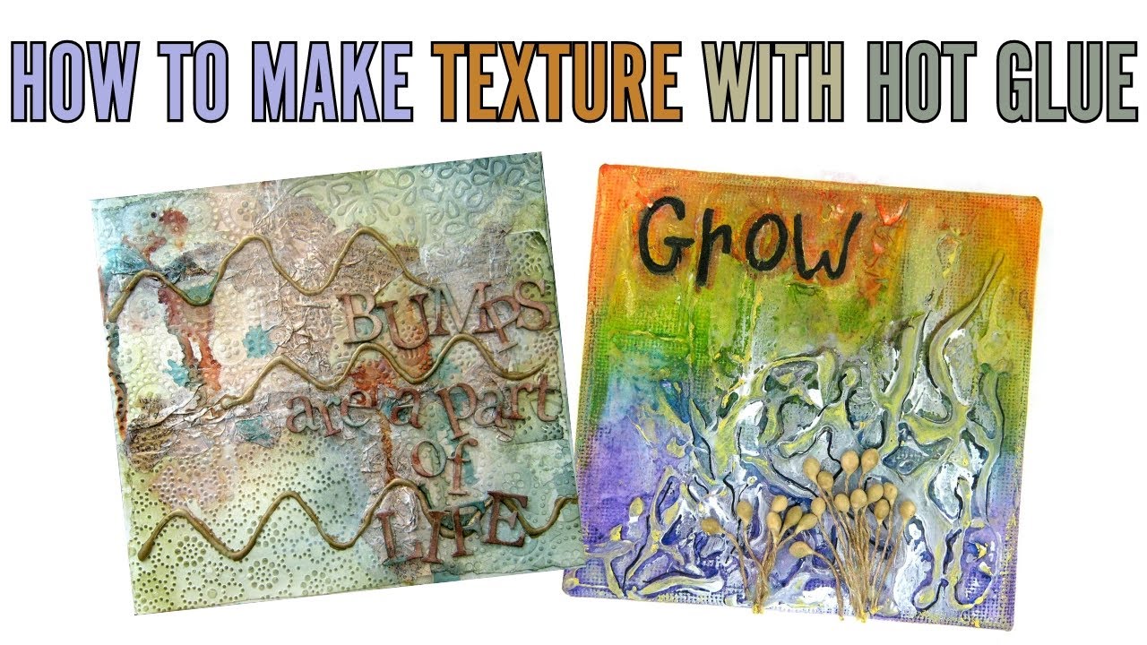Make Texture with Hot Glue - YouTube