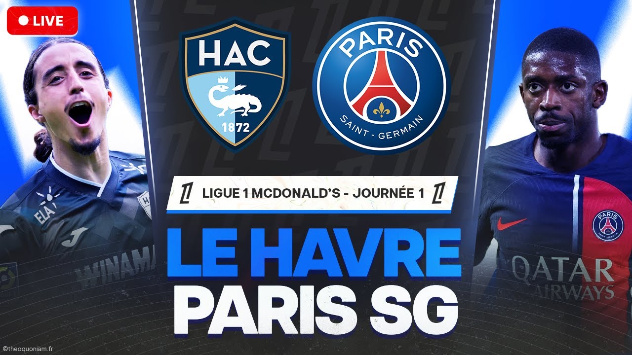 🔴 LE HAVRE - PSG | 🔥 Enfin la reprise de la Ligue 1 ! ( hac vs paris ...