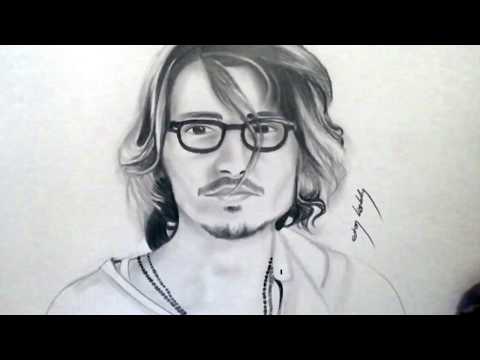Temel Karakalem Resim Portre Dersleri 12:Johnny Depp Çizelim