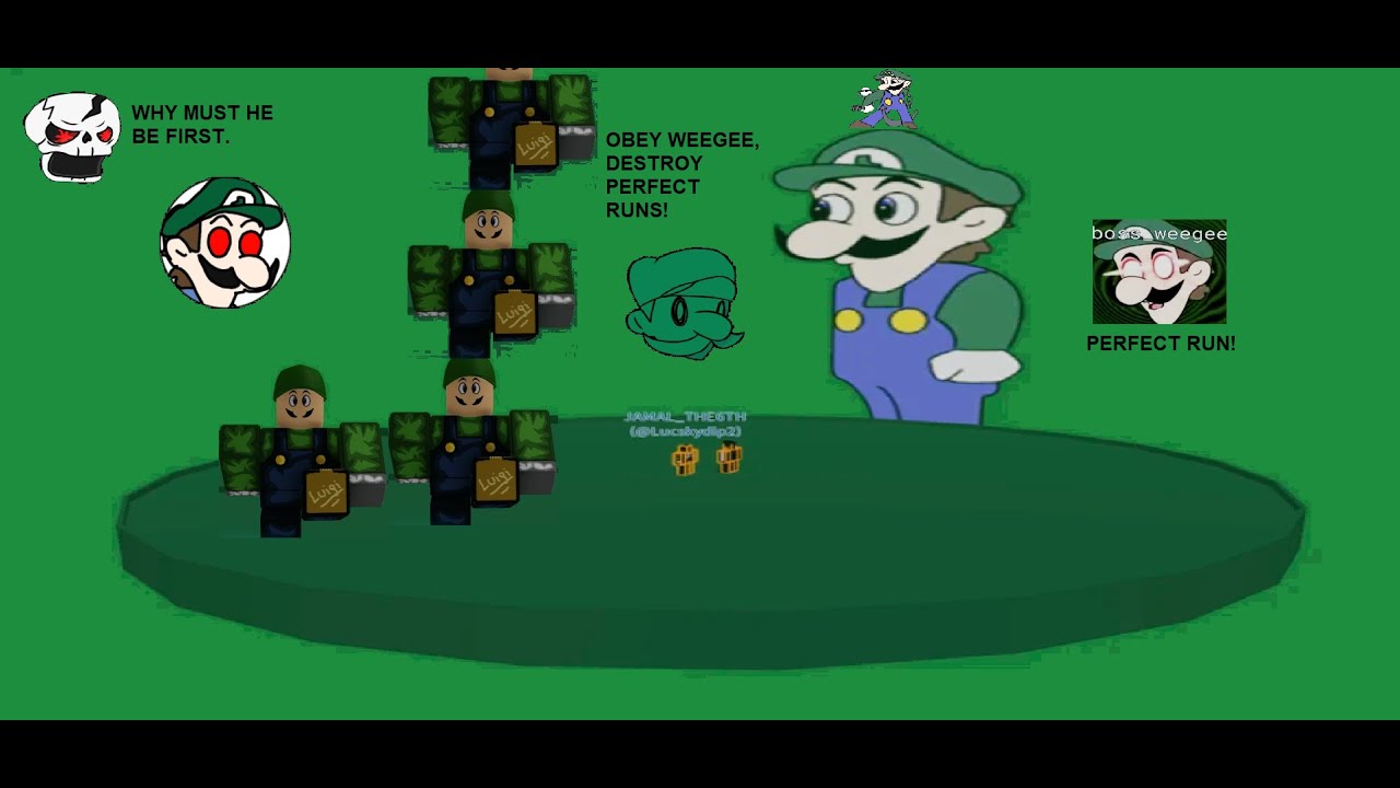 roblox item asylum: defeating weegee with perfect run enabled! - YouTube