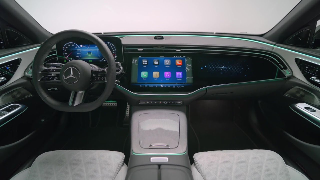 Die neue Mercedes-Benz E-Klasse - die Sichtschutzfunktion des Beifahrer ...